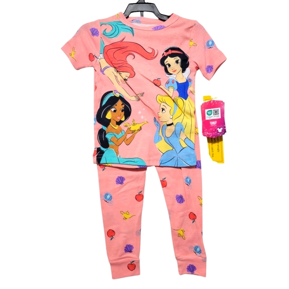 Disney | Pajamas | Disney Princess Kids Pajamas Pink Nwt 3t | Poshmark